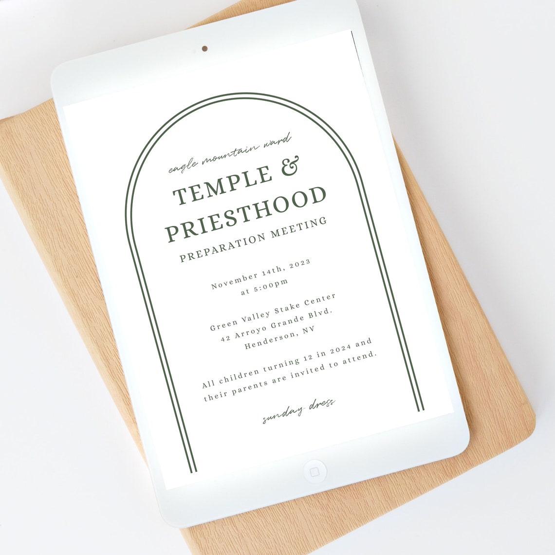 Temple and Priesthood Preview Invitation | LDS Temple & Priesthood ...