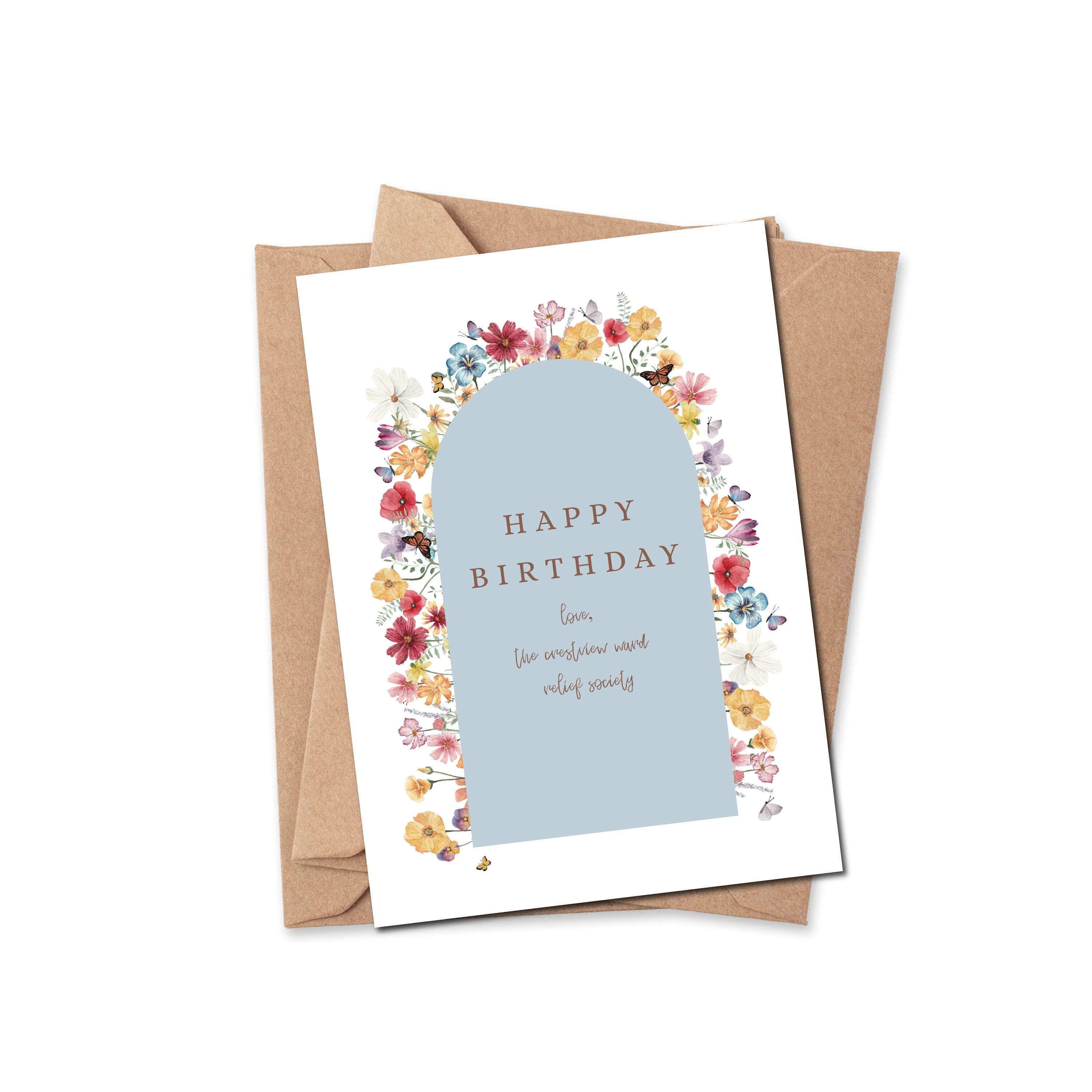 Relief Society Happy Birthday Editable Card | Relief Society Birthday ...