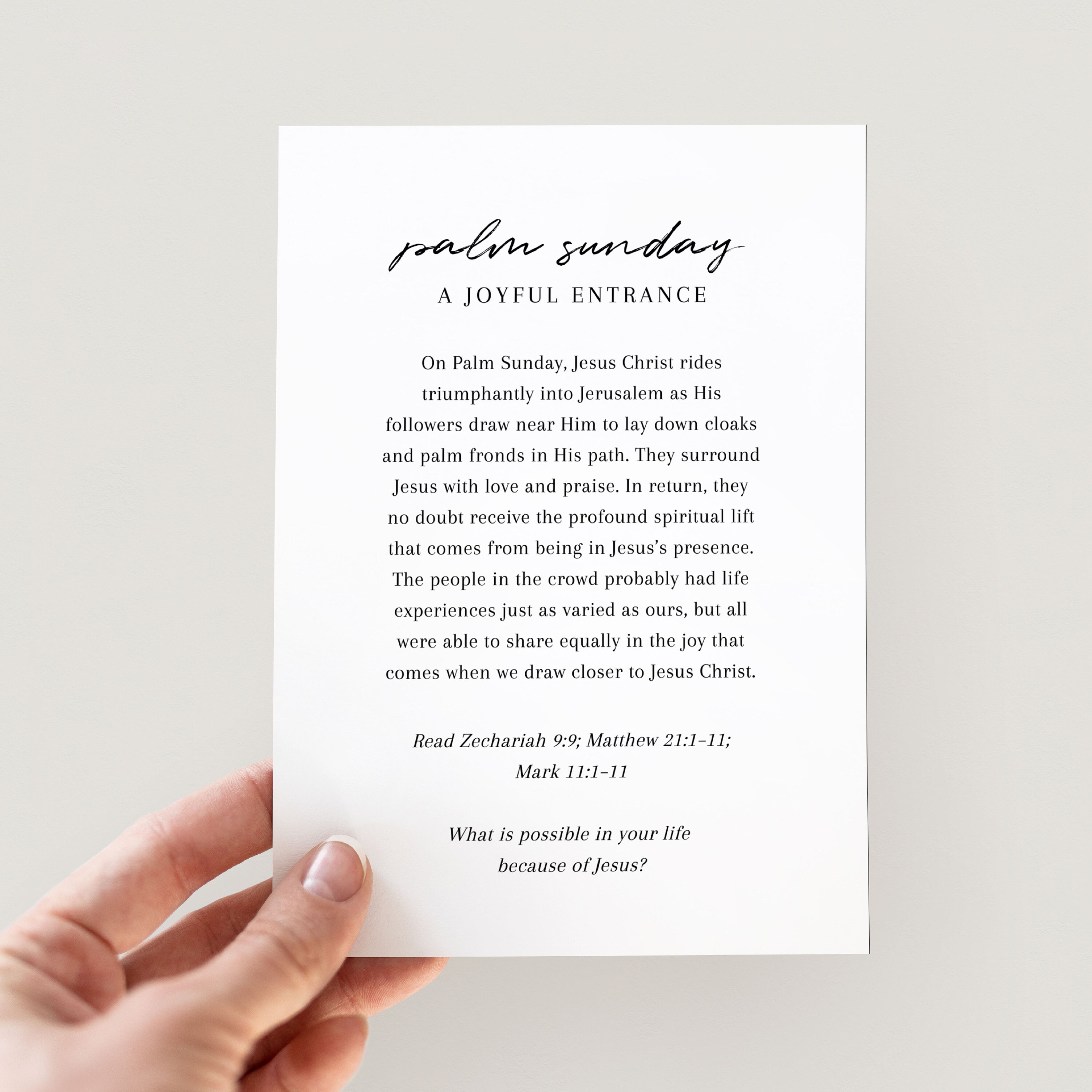 Holy Week Study Cards LDS Printable Easter Story LDS Easter Advent ...