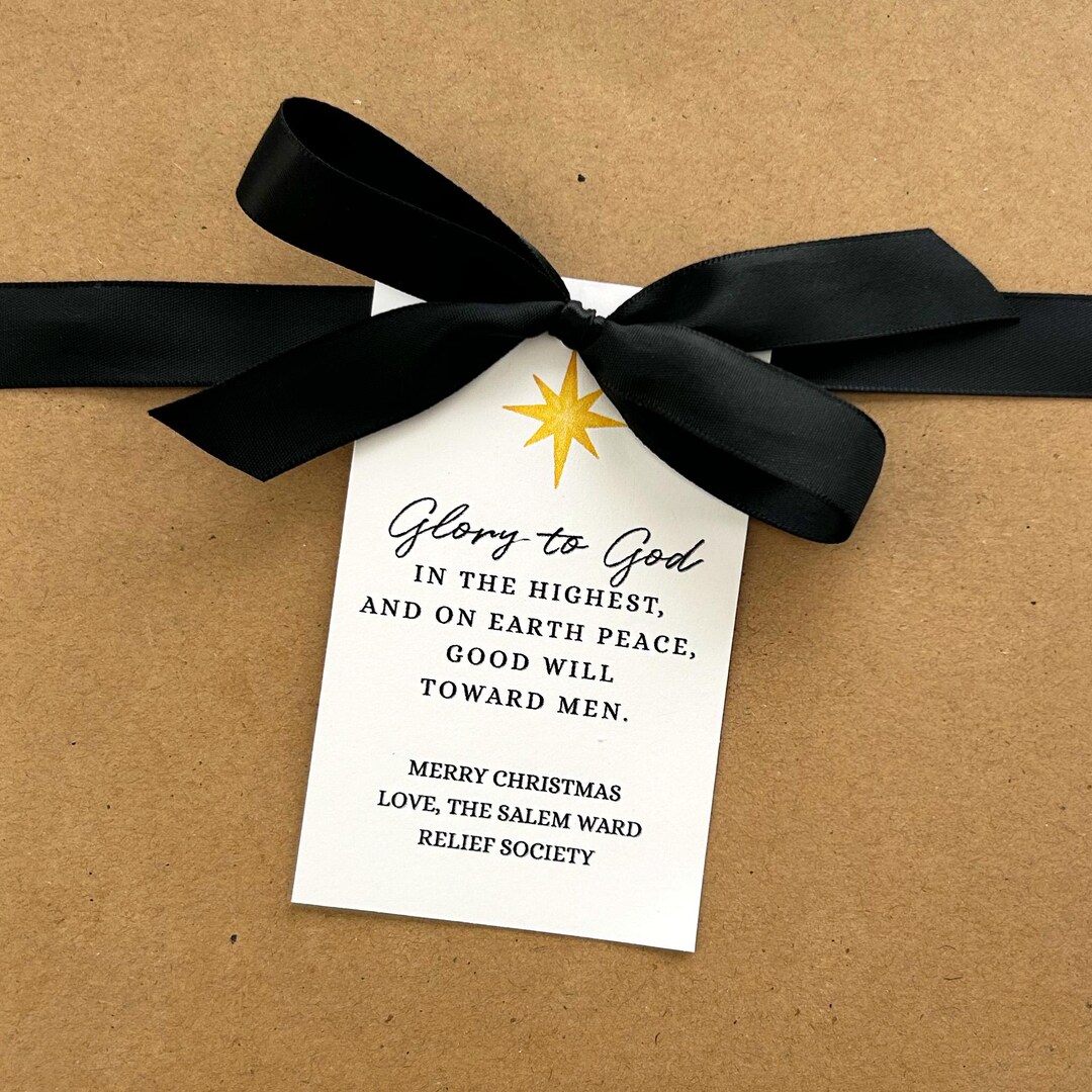 Custom Christmas Gift Tags Bible Verse | Religious Nativity Christmas ...