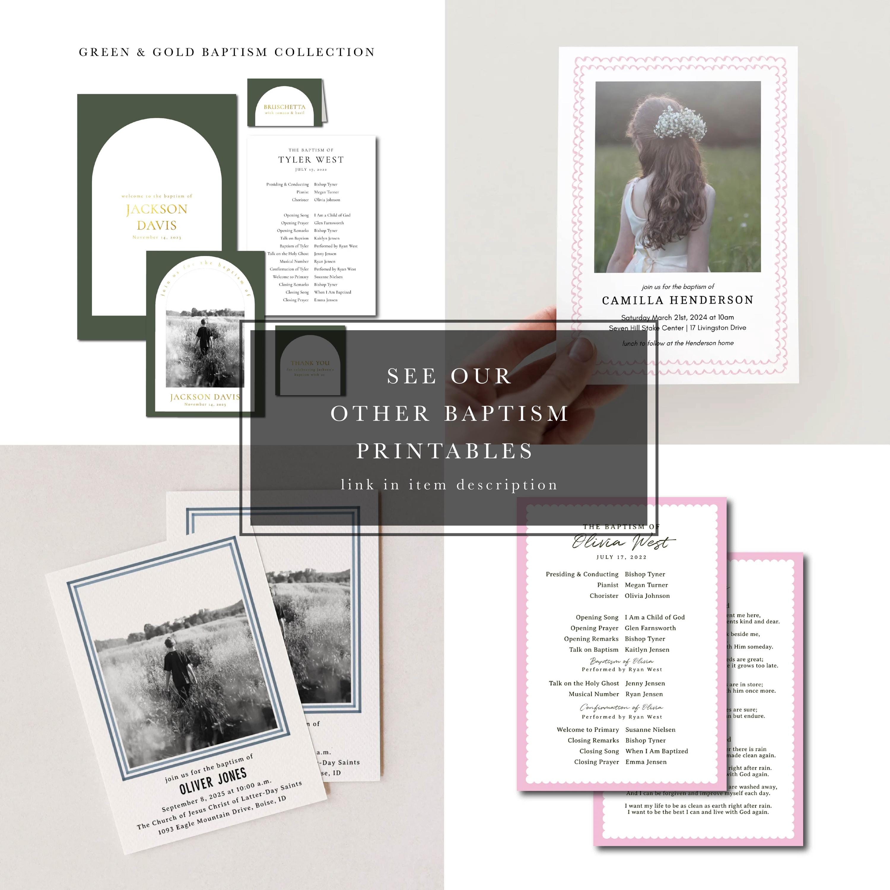 Lds Baptism Welcome Sign Girl | Baptism Welcome Poster Template ...