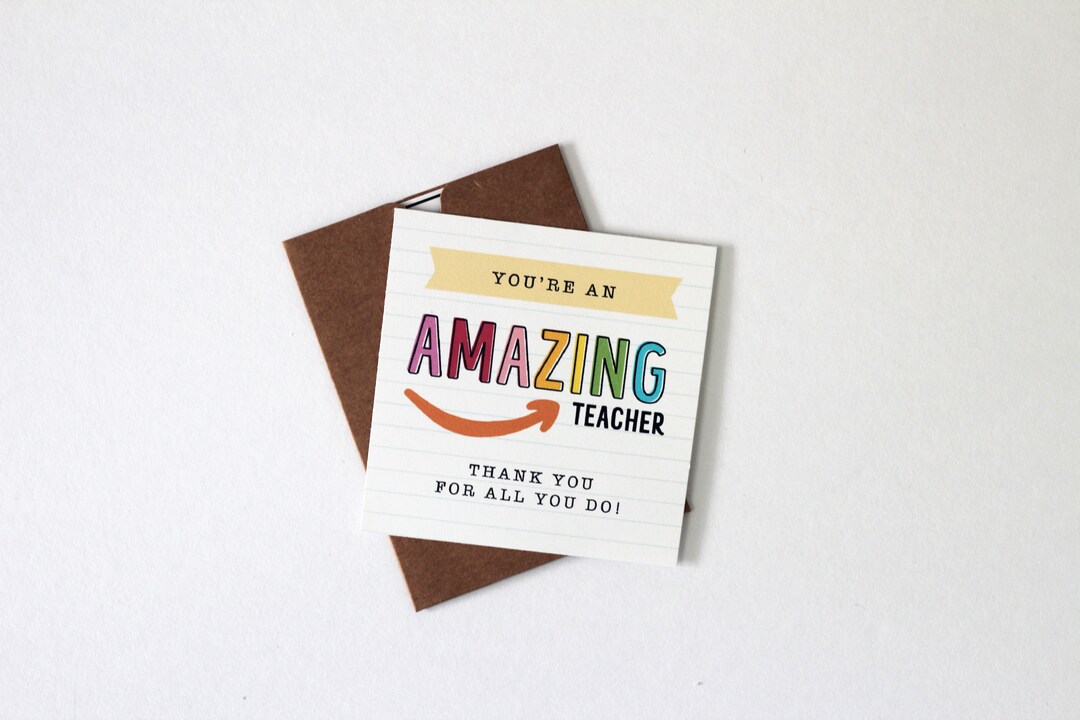 Amazon Gift Card Teacher Appreciation Tags, Staff Appreciation, Teacher ...
