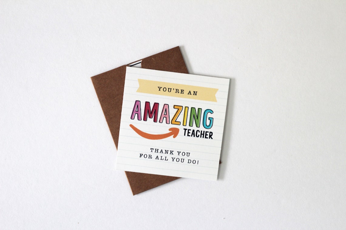 Amazon Gift Card Teacher Appreciation Tags, Staff Appreciation, Teacher ...