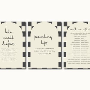 Checkers Baby Shower Game Bundle | Checkerboard Baby Shower | Check ...