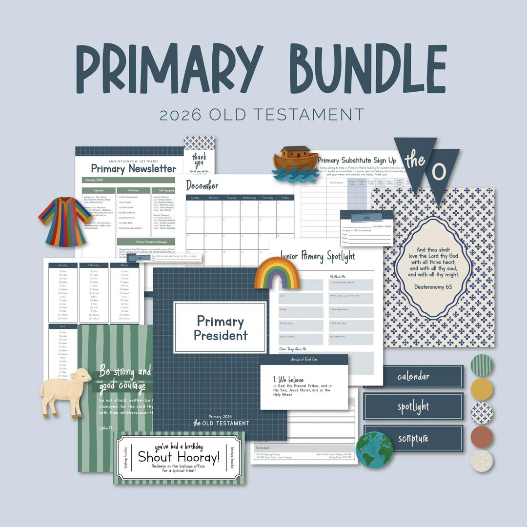 2026 Old Testament LDS Primary Bundle - Etsy