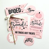 Editable YOU'VE BEEN Boo'd Signs, Halloween, Printable, Boo'd, Booed ...