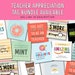 Mint Teacher Appreciation Tags, Staff Appreciation, Mint Gum Tag ...