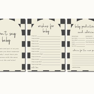 Checkers Baby Shower Game Bundle | Checkerboard Baby Shower | Check ...