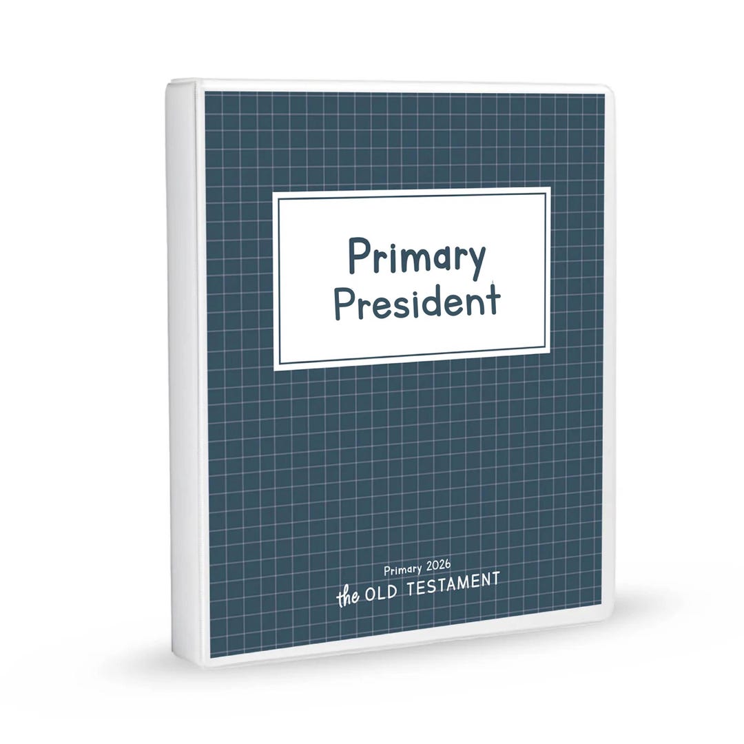 LDS Primary Presidency Binder Cover Printable 2026 Old Testament - Etsy