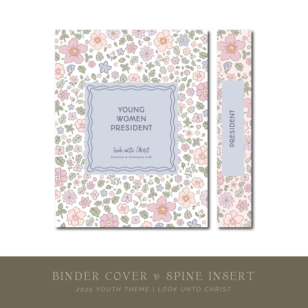 2025 LDS Young Women Binder Cover, LDS Young Women Printable, YW Binder ...