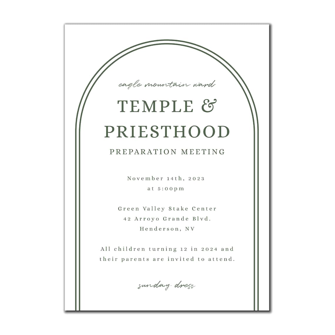 Temple and Priesthood Preview Invitation | LDS Temple & Priesthood ...