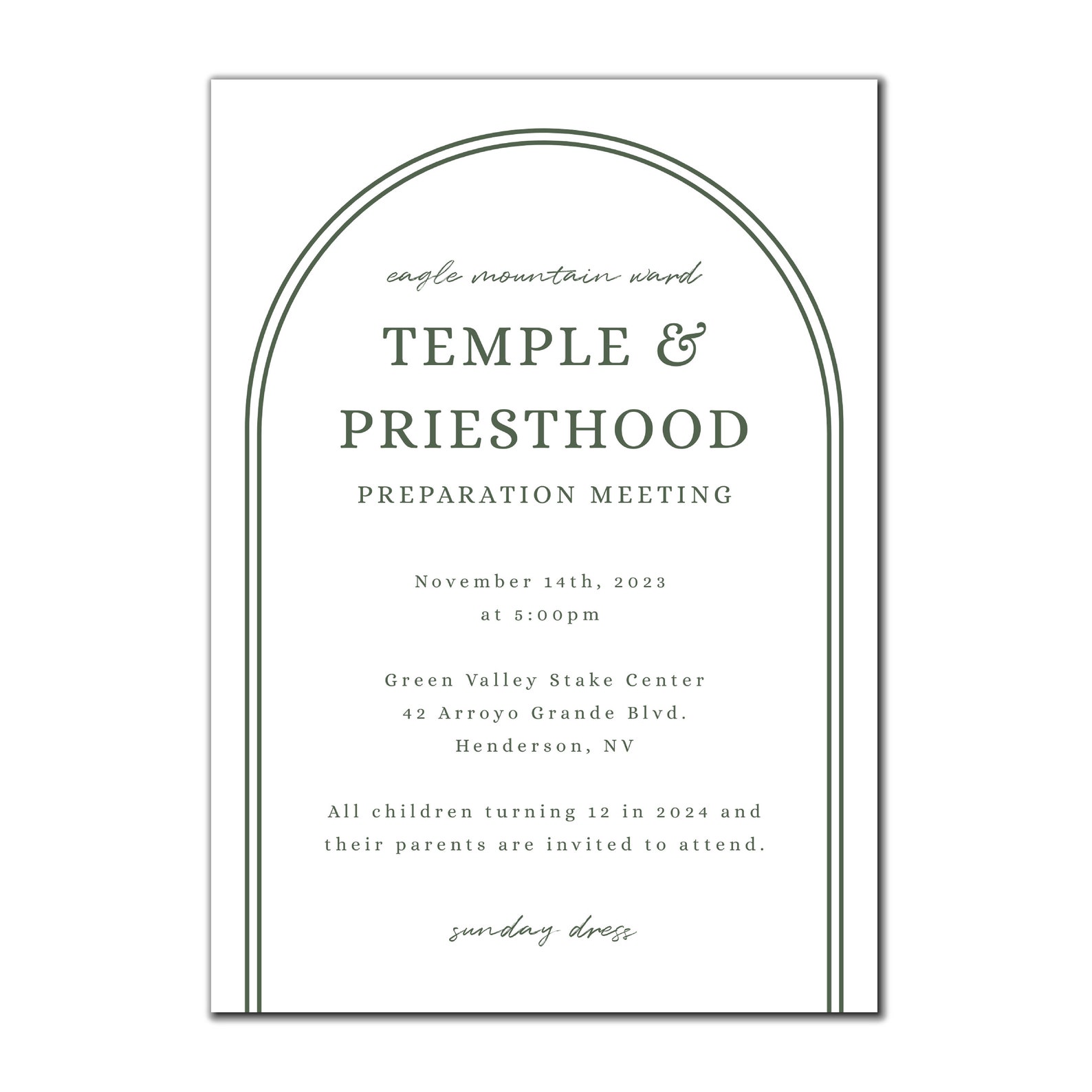 Temple and Priesthood Preview Invitation | LDS Temple & Priesthood ...