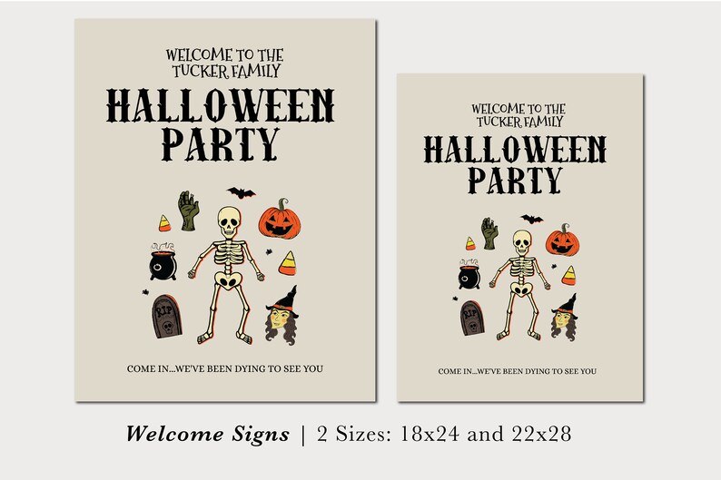 Halloween Party Pack Printables | Editable Halloween Bundle Instant ...