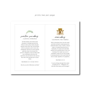 LDS Holy Week Study Card Set Printable Easter Story Advent Countdown ...