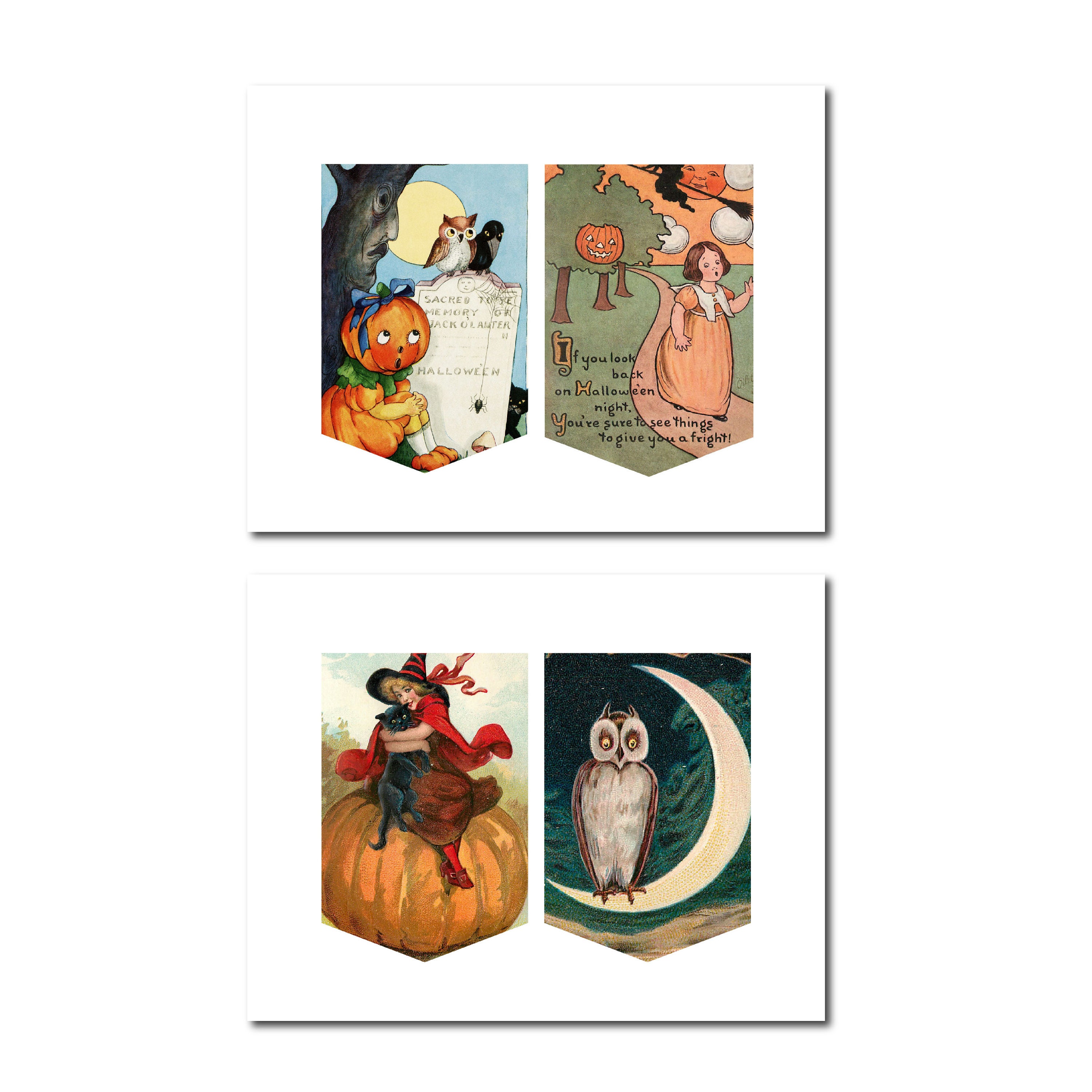 Vintage Style Printable Halloween Banner DIY Halloween Decor Banner ...