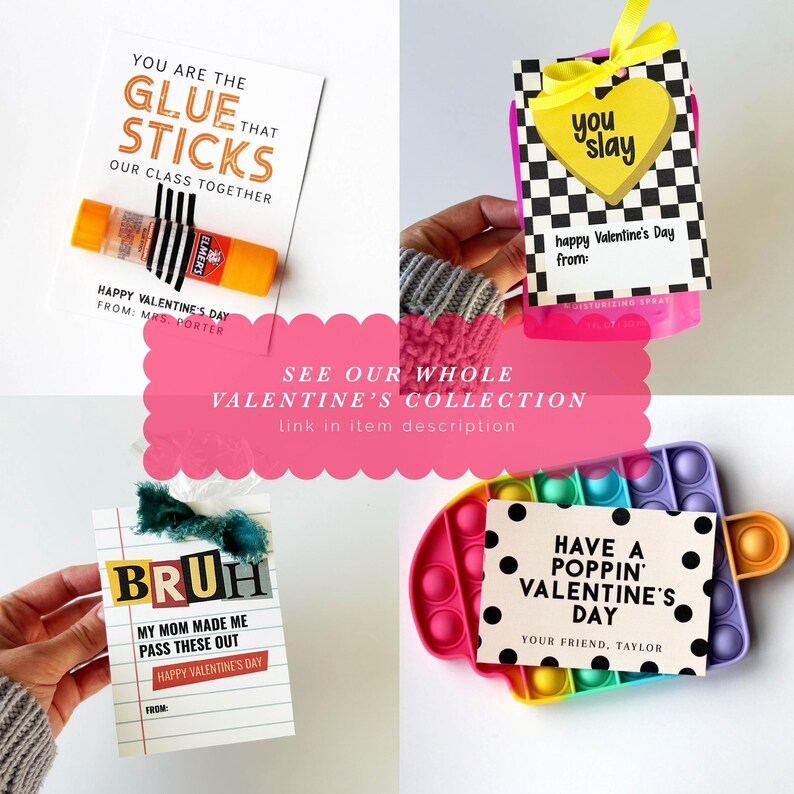 Crayon Valentine Tags, Coloring Gift Tags, Classroom Valentine, Kids ...