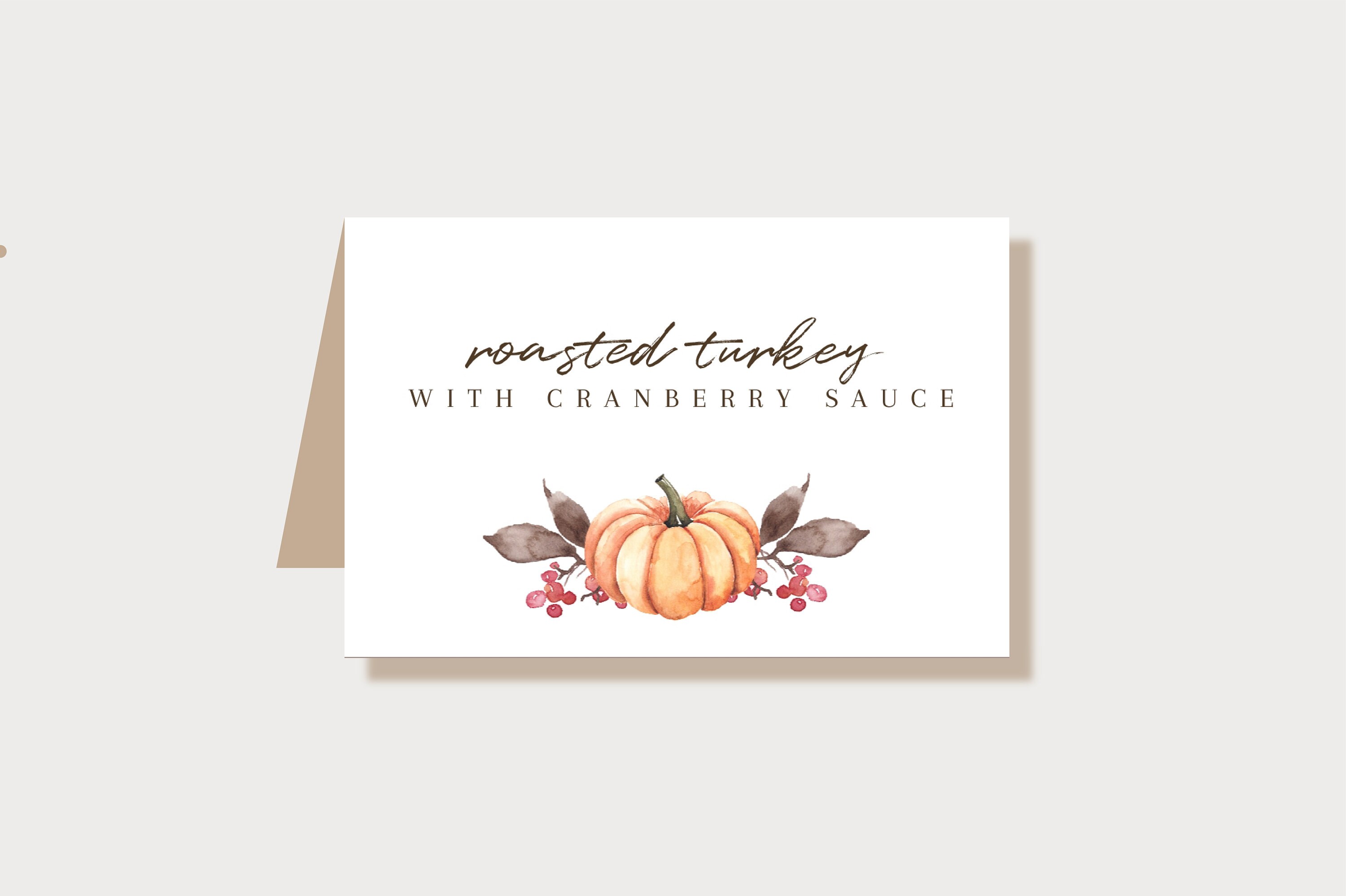 Thanksgiving Buffet Labels Editable Fall Buffet Label - Etsy