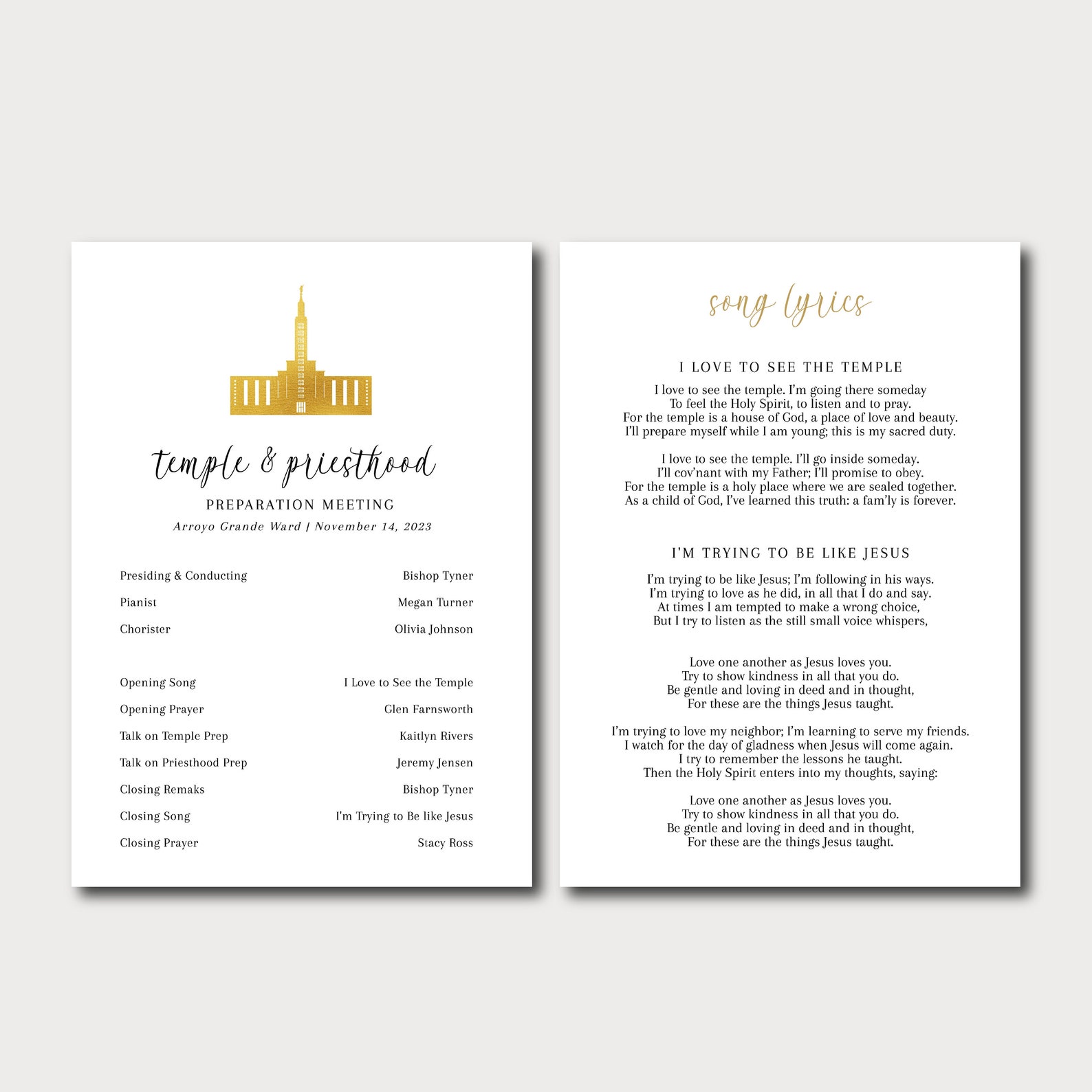 Los Angeles, CA LDS Temple and Priesthood Preview Invitation | LDS ...
