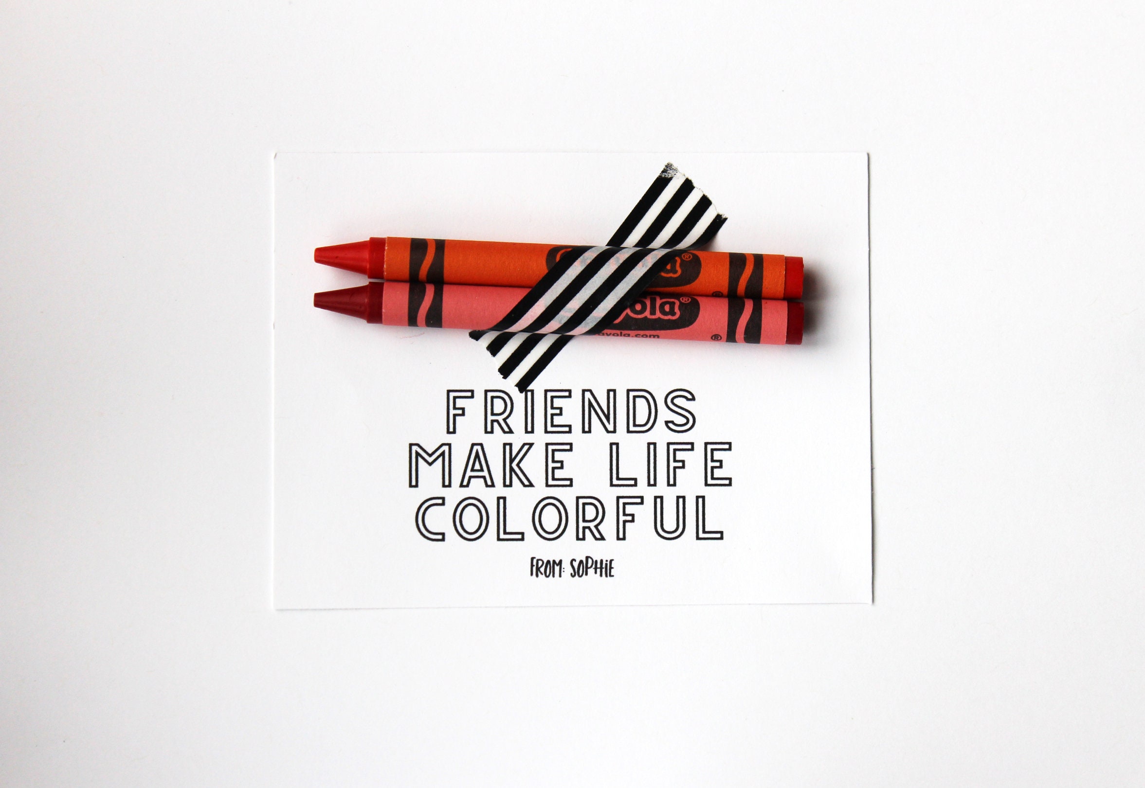 Crayon Valentine Tags, Coloring Gift Tags, Classroom Valentine, Kids ...