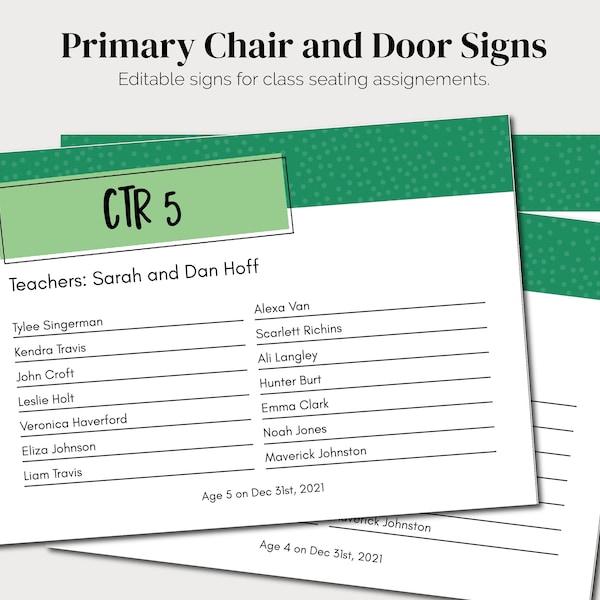 Class Door Sign - Etsy