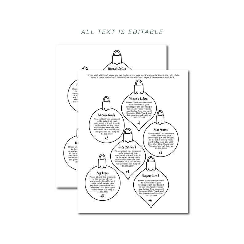 Giving Tree Tags | Angel Tree Ornaments | Angel Tree Tags | Giving Tree ...