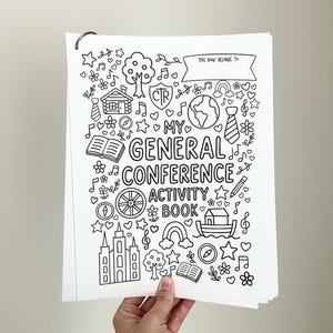 Lds General Conference Activity Packets Kids, Senior and Junior Primary ...