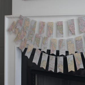 Old World Map Banner Party Decor Antique Map Garland Printable World ...