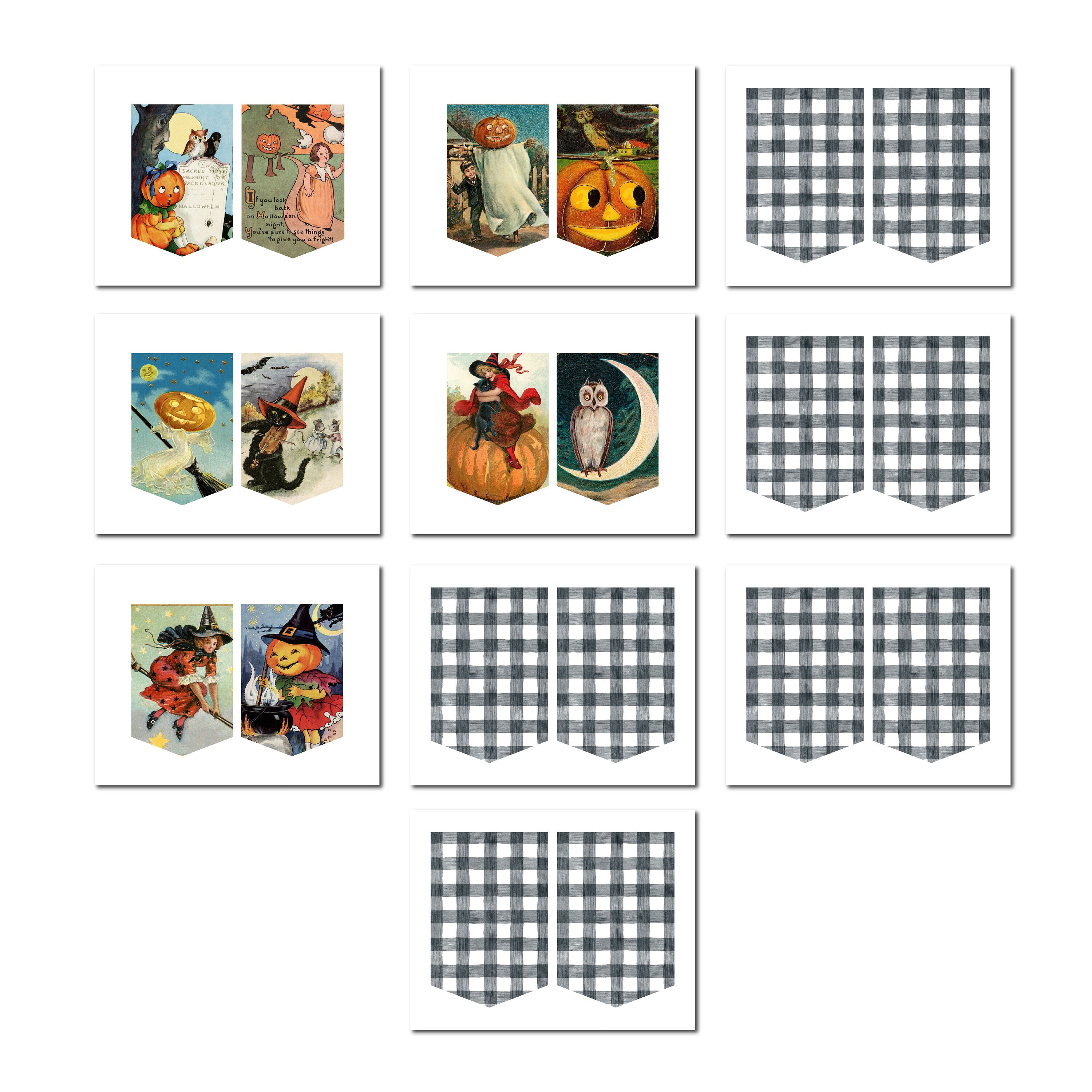 Vintage Style Printable Halloween Banner DIY Halloween Decor Banner ...