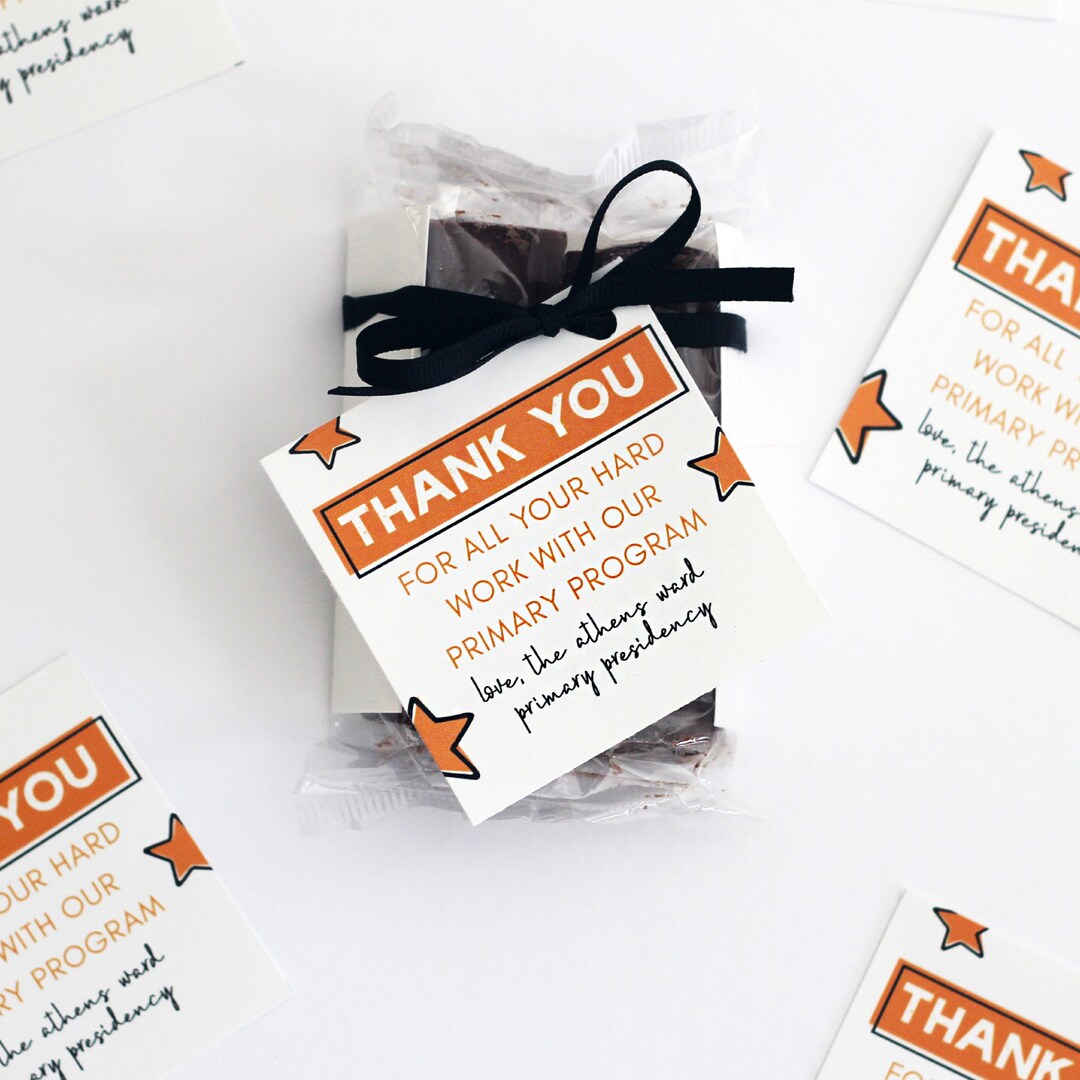 Primary Program Thank You, Primary Program Appreciation, LDS Primary ...