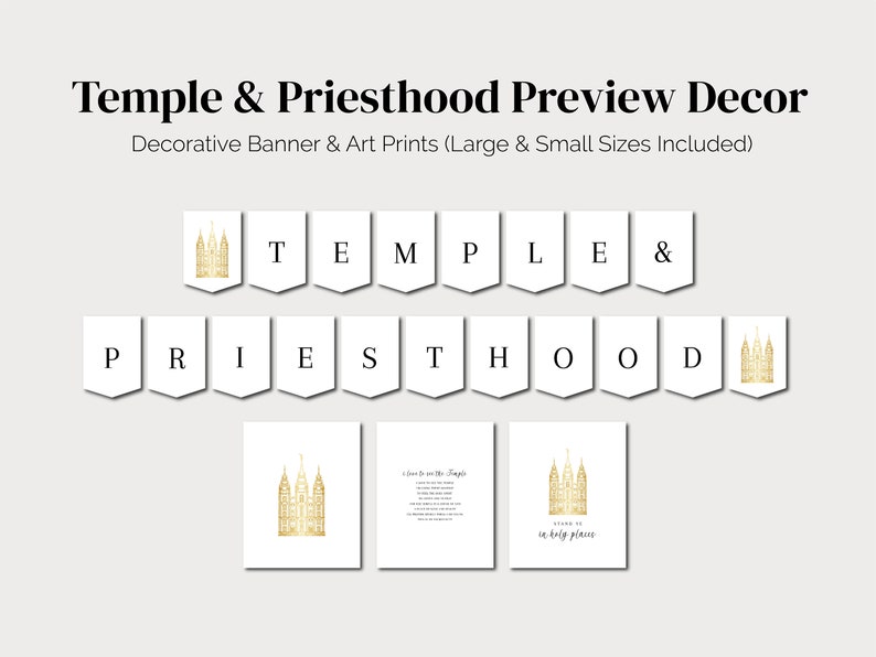 Temple and Priesthood Preview Decor | LDS Temple & Priesthood Preview ...
