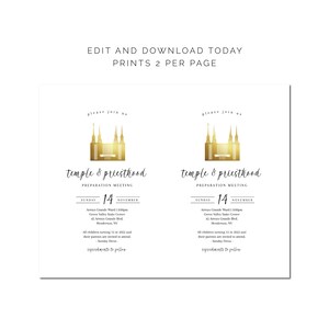 Washington DC LDS Temple and Priesthood Preview Invitation | LDS Temple ...