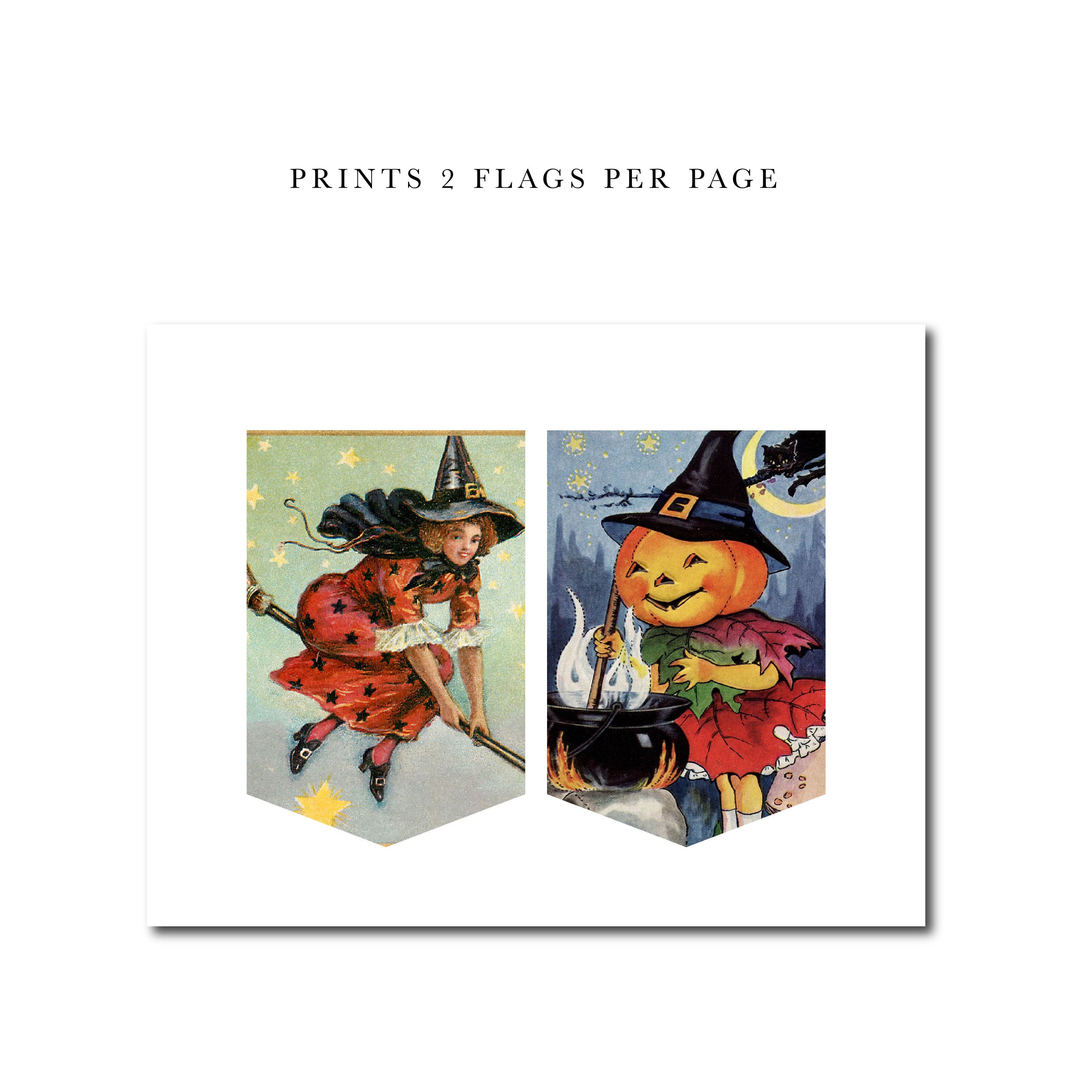 Vintage Style Printable Halloween Banner DIY Halloween Decor Banner ...