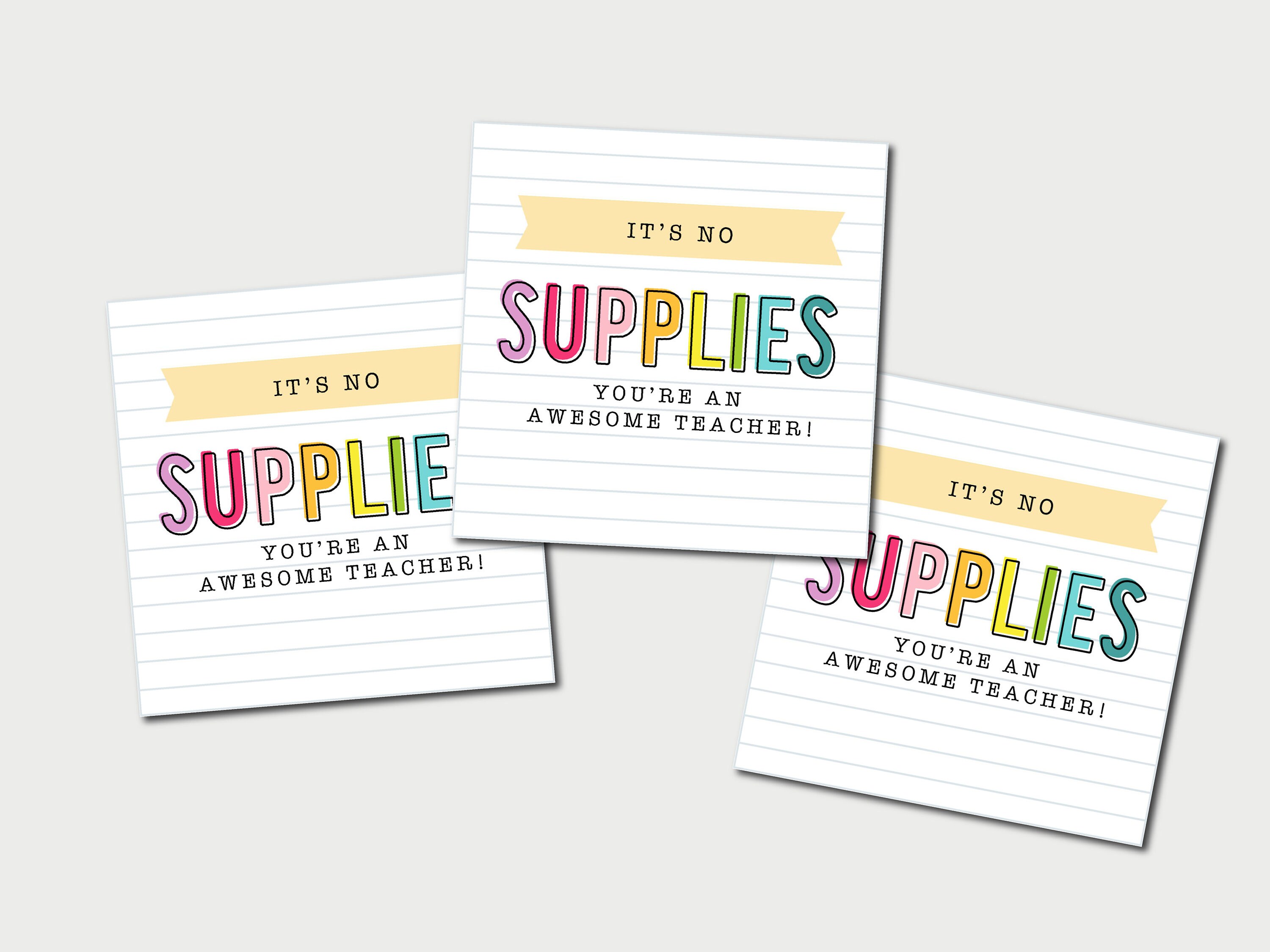 Supplies Teacher Appreciation Tags, Staff Appreciation, Office Supplies ...