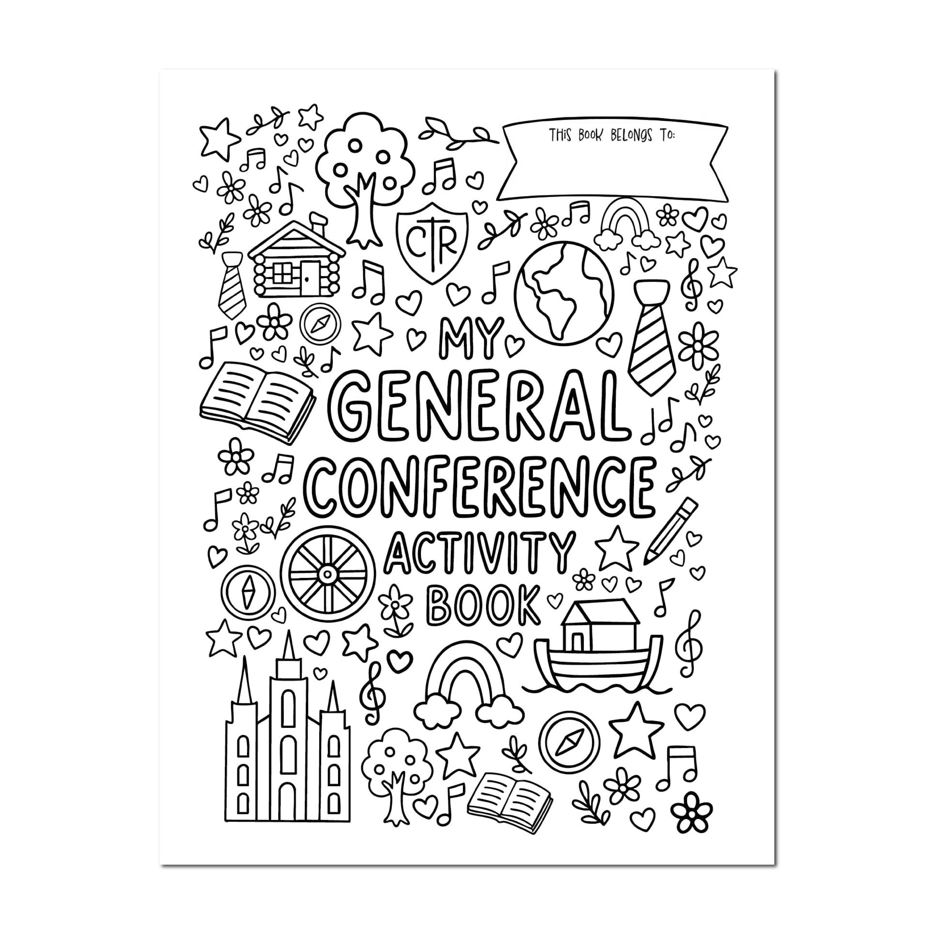 Junior Primary LDS General Conference Activity Packet, LDS Primary ...