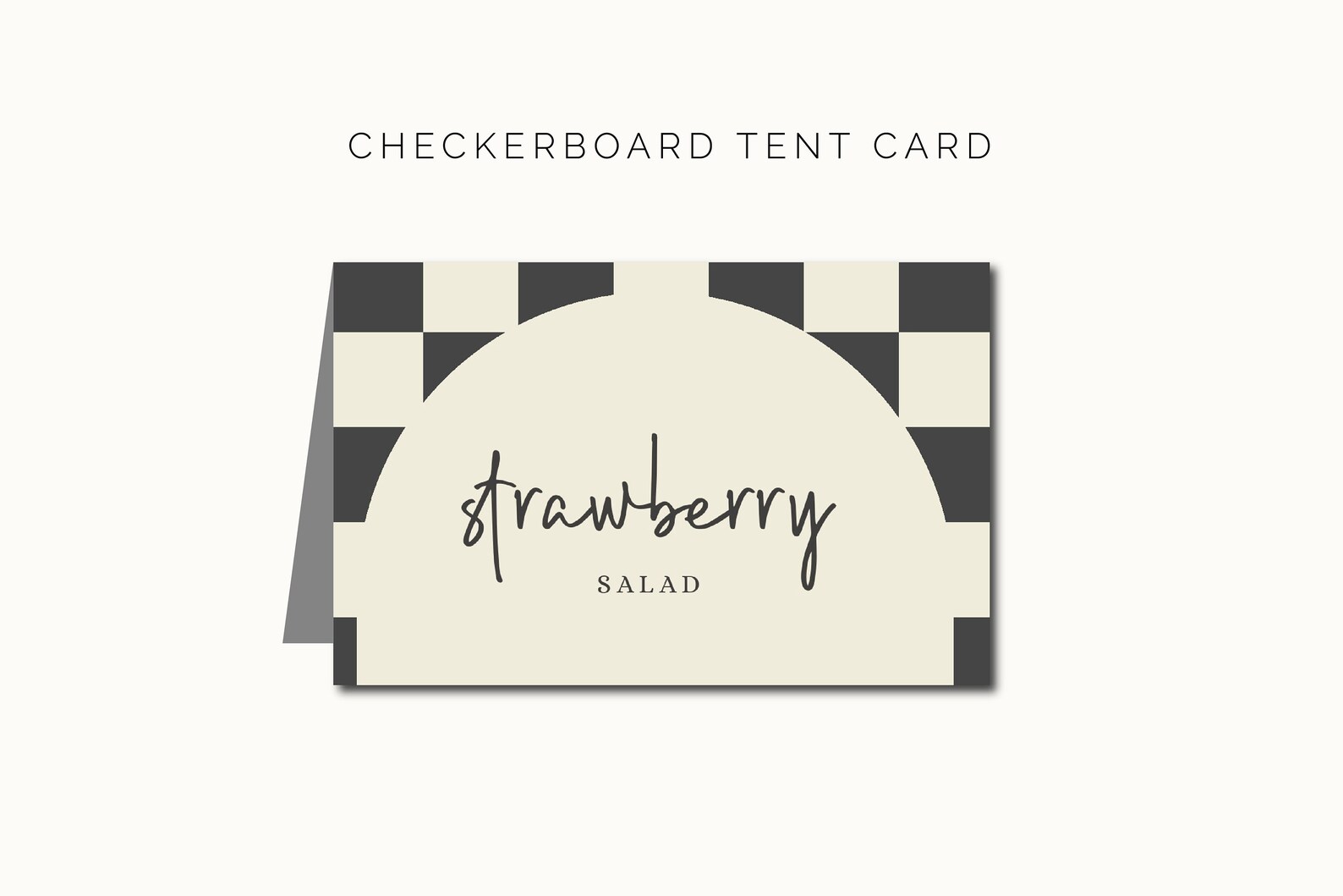 Editable Checkerboard Food Labels Baby Shower Food Cards Tent Card ...