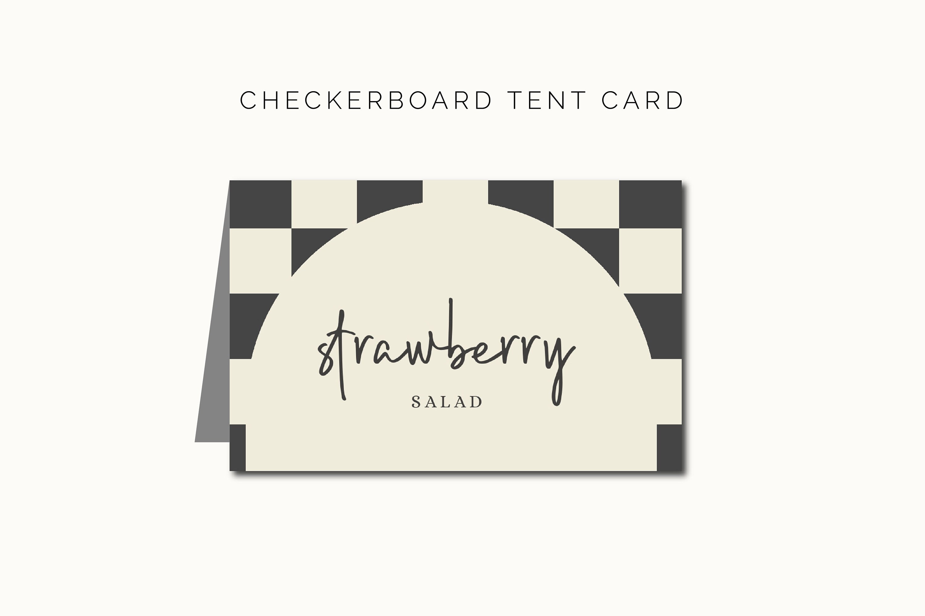 Editable Checkerboard Food Labels | Baby Shower Food Cards | Tent Card ...