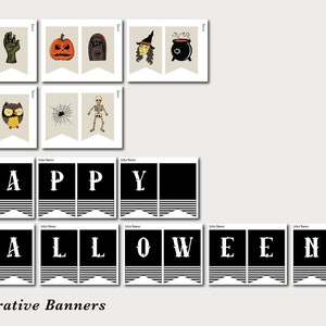 Halloween Party Pack Printables | Editable Halloween Bundle Instant ...