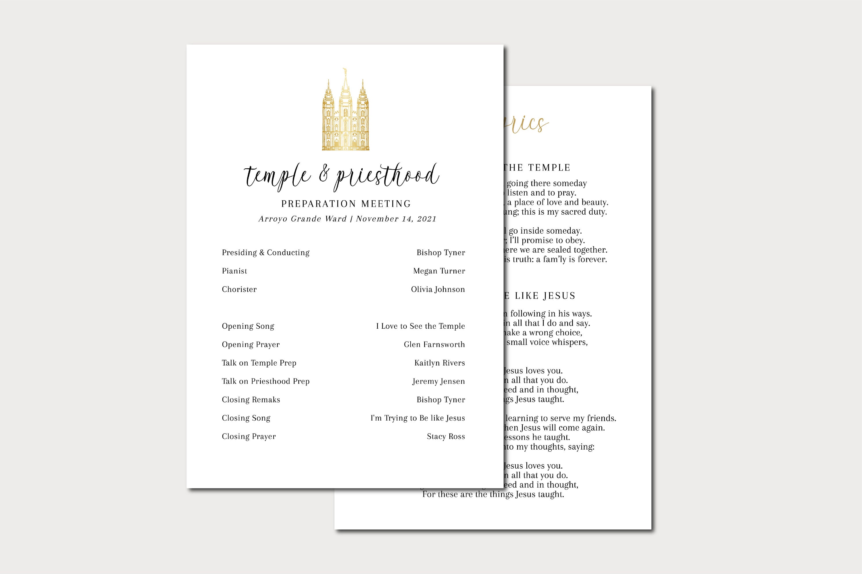 Temple And Priesthood Preview Preparation Bundle Temple And Priesthood Preview Meeting