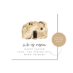 Printable Easter Gift Tag | Resurrection Tag | Religious Easter Tag ...