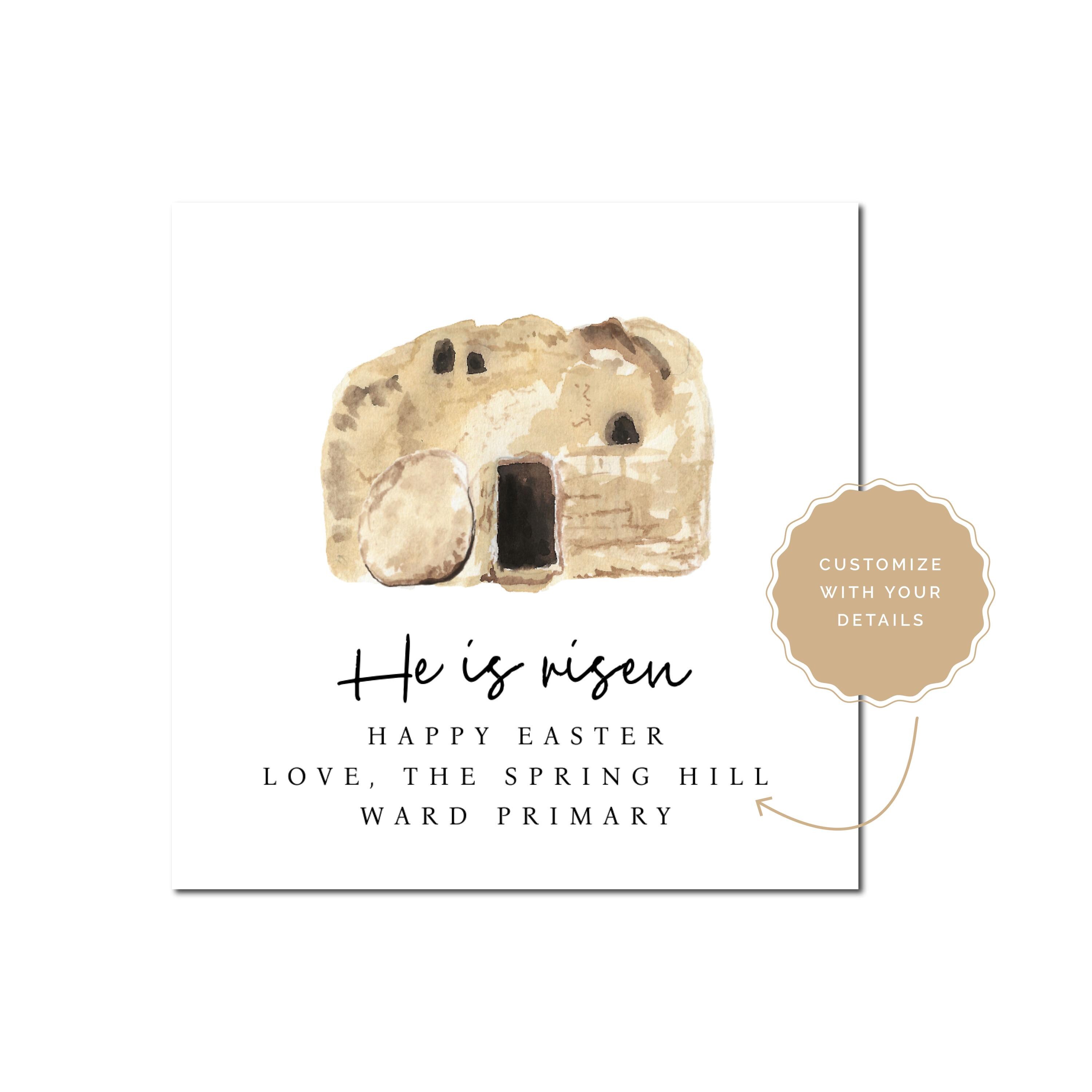 Printable Easter Gift Tag | Resurrection Tag | Religious Easter Tag ...