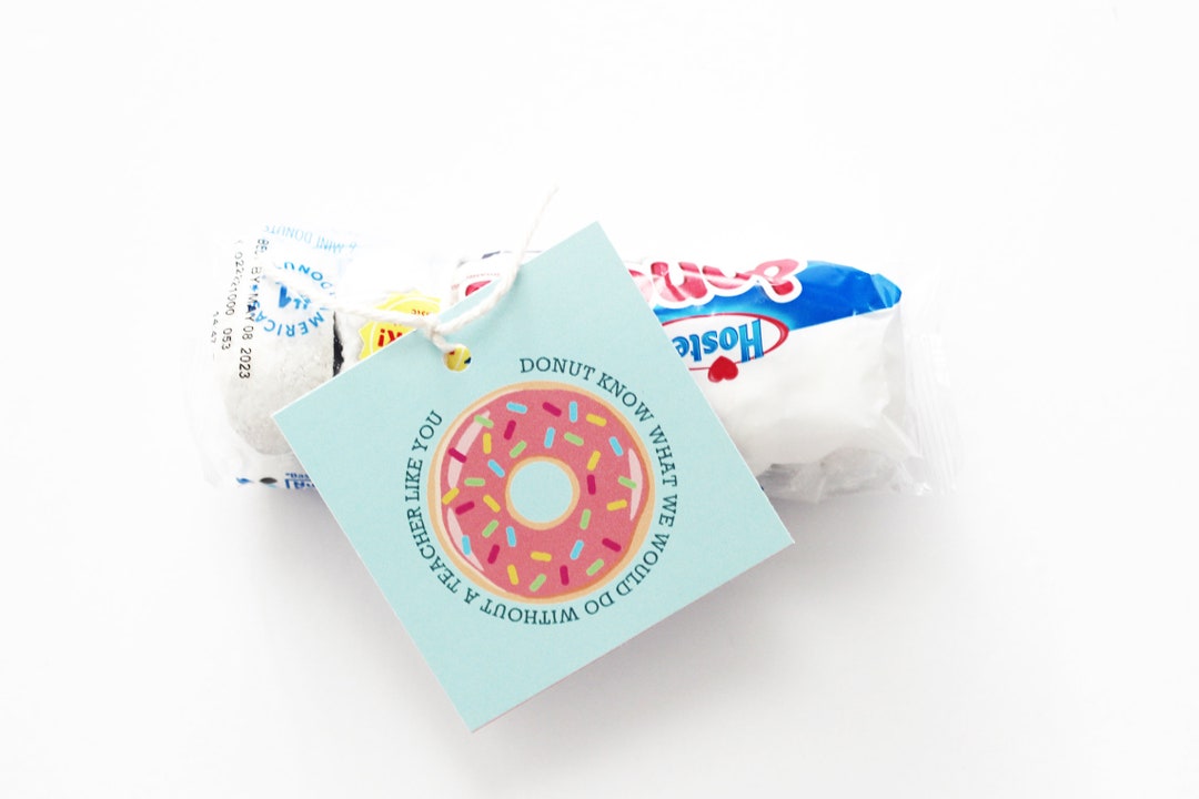 Donut Teacher Appreciation Tags, Staff Appreciation, Donut Tag, Teacher ...