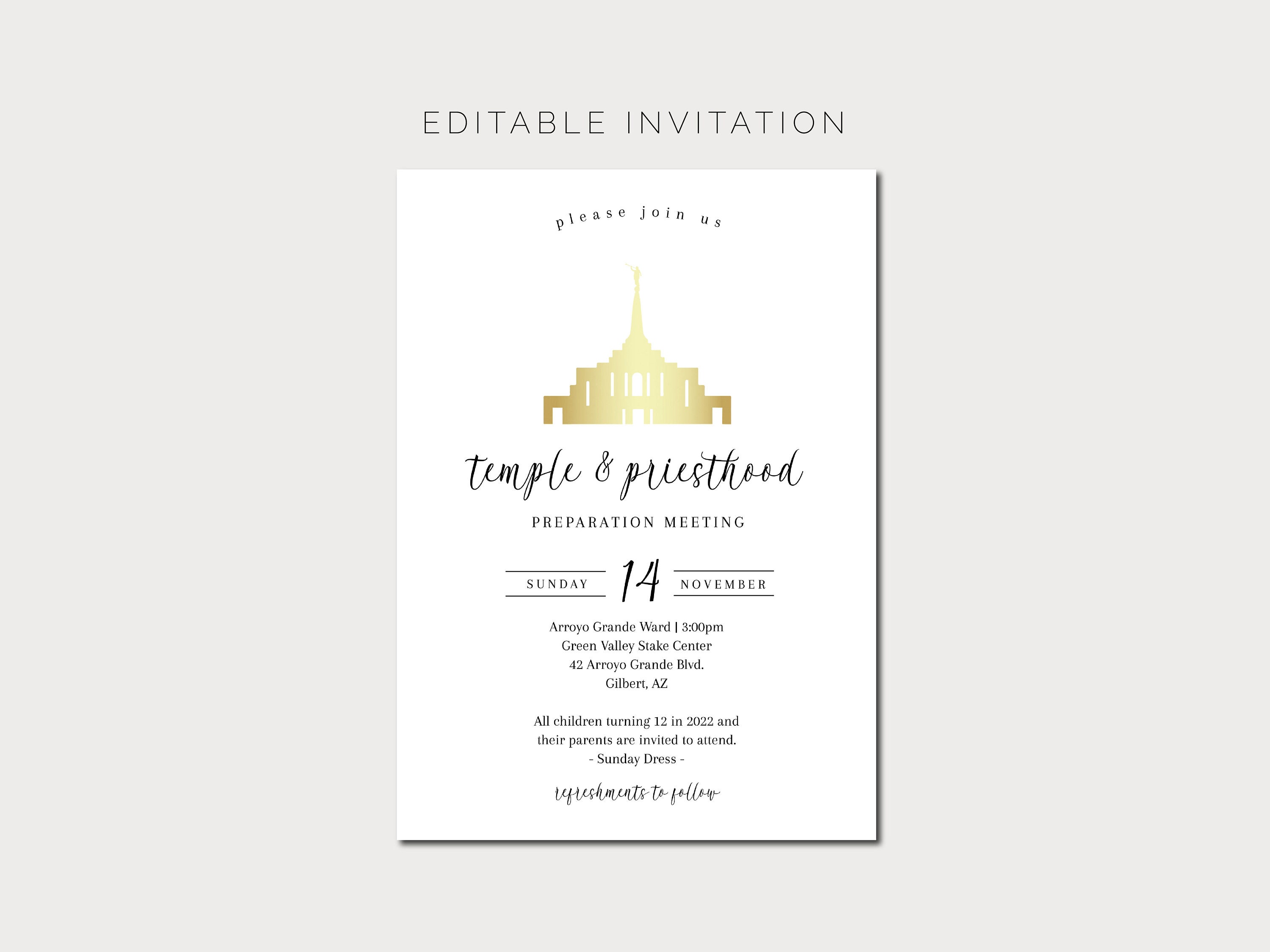 Gilbert, Arizona Temple and Priesthood Preview Preparation Bundle ...