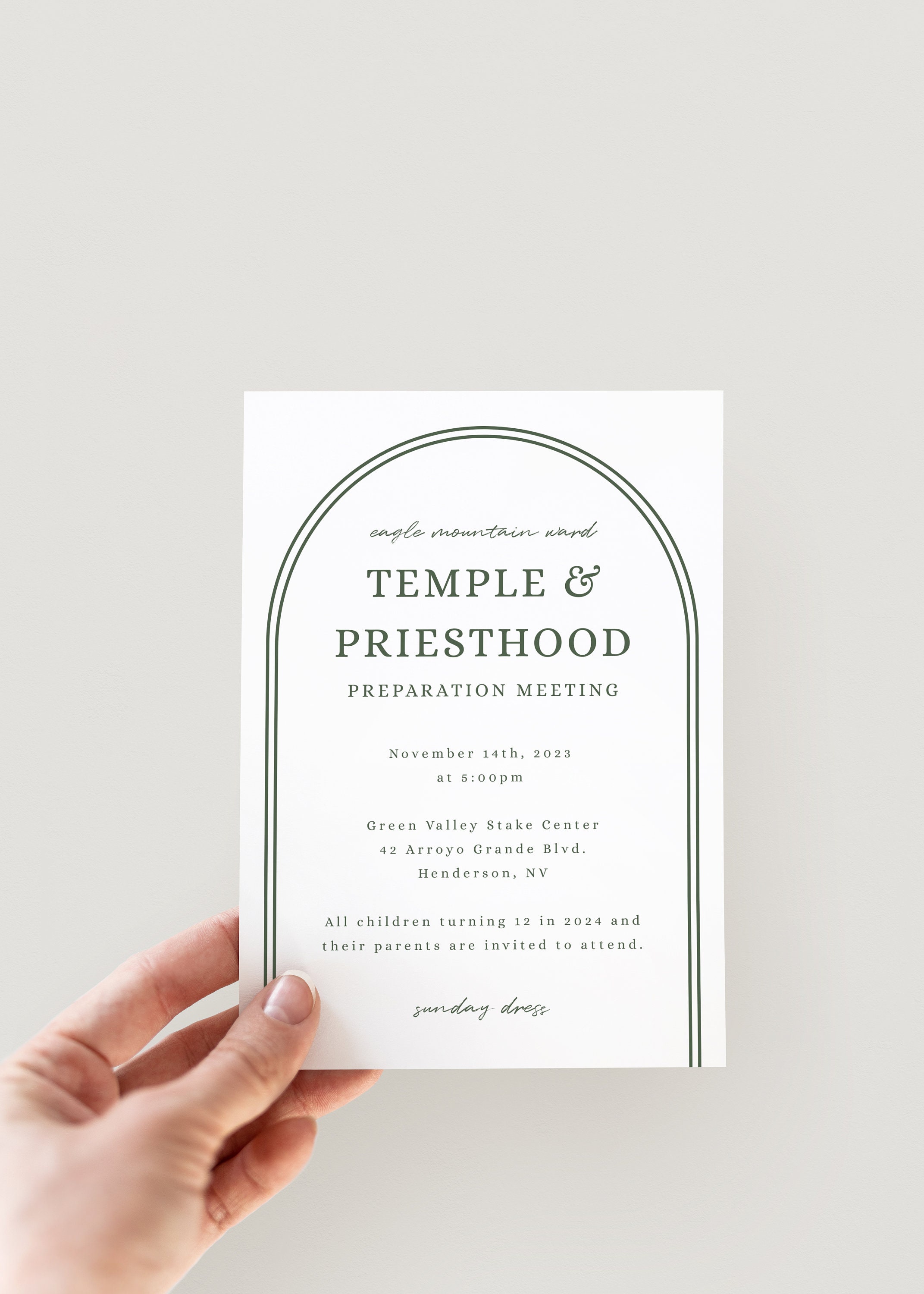 Temple and Priesthood Preview Invitation | LDS Temple & Priesthood ...