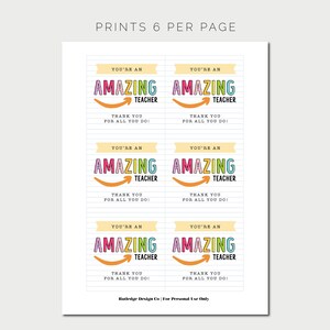 Amazon Gift Card Teacher Appreciation Tags, Staff Appreciation, Teacher ...