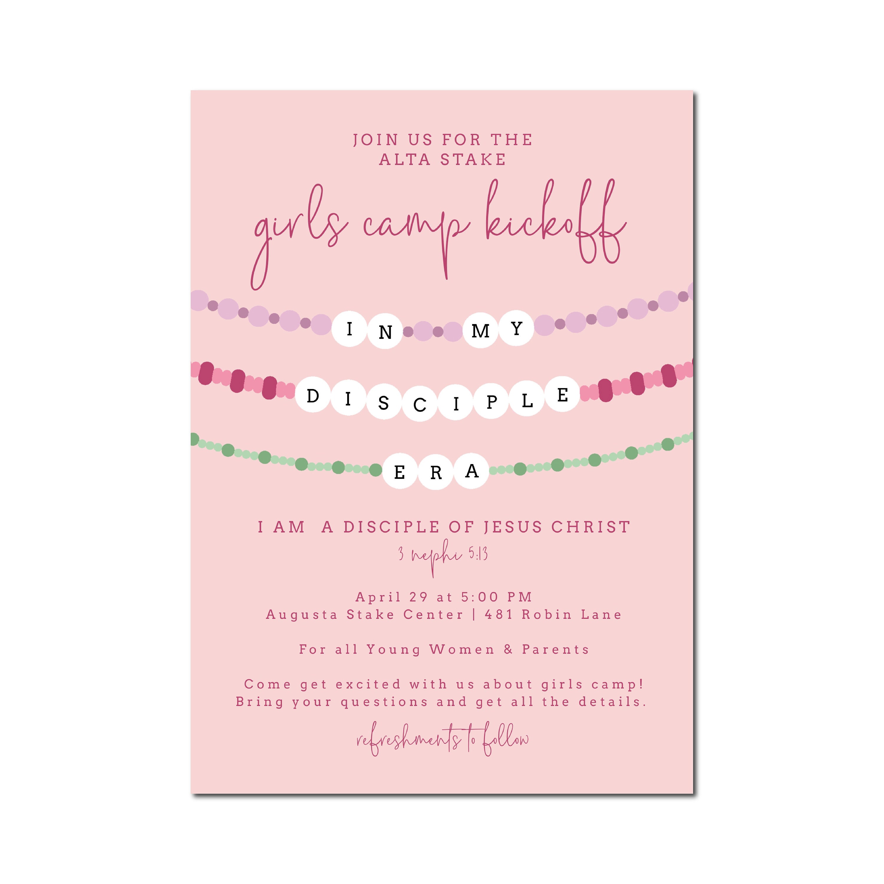 LDS Girls Camp Bundle | Young Women's Camp Printables | Eras Girls Camp ...