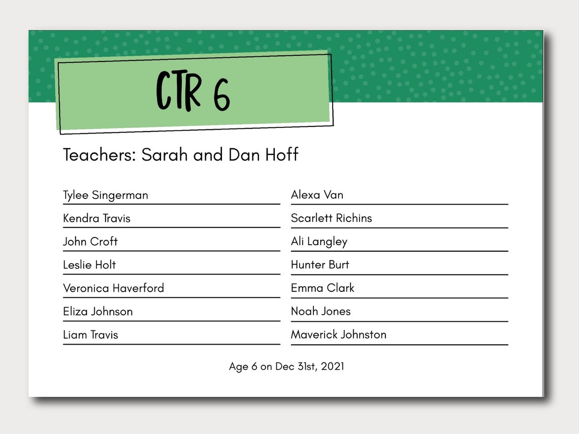 LDS Primary Door and Chair Signs Primary Classroom Signs Primary Class ...