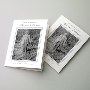 LDS Funeral Program, Memorial Service Program, Order of Service ...