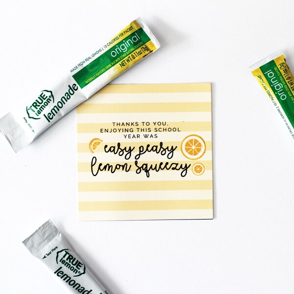 Lemonade Teacher Appreciation - Etsy