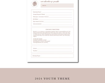Young Women Conducting Sheet 2024 LDS Fillable PDF - Etsy