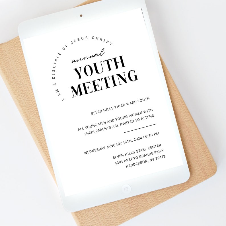 2024 LDS Youth Theme | Annual Youth Meeting Invitation | LDS Youth 2024 ...